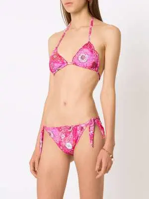 AMIR SLAMA Floral Print Bikini