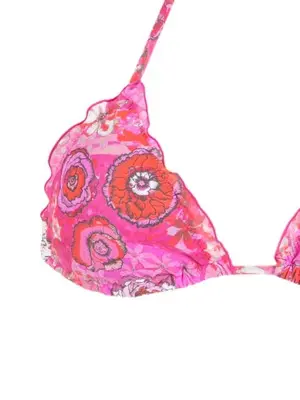 AMIR SLAMA Floral Print Bikini