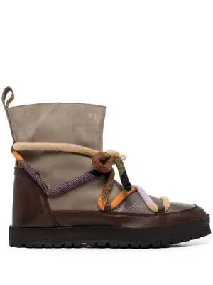 Henrik Vibskov Shearling Crossover-lace Boots