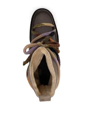 Henrik Vibskov Shearling Crossover-lace Boots