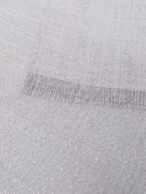 Brunello Cucinelli Fringed-edge Scarf - Grey