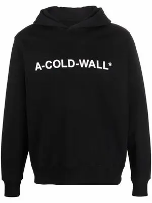 A-COLD-WALL* Logo-print Hooded Sweatshirt - Black