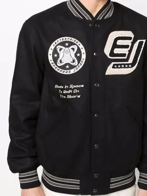 ENTERPRISE JAPAN Varsity Patch-detail Bomber Jacket