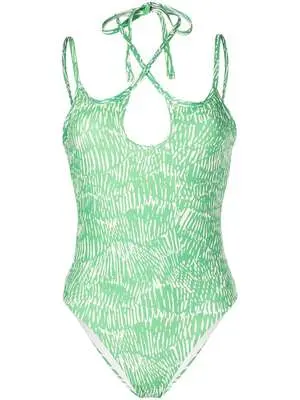 Simkhai Alayna Teardrop One-piece Swimsuit