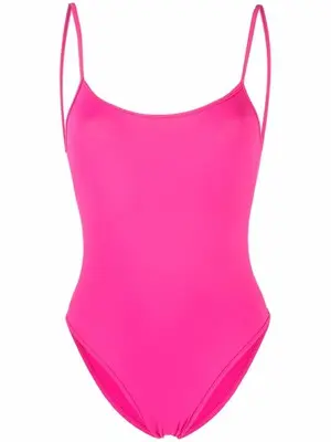 MANOKHI Scoop-neck Backless Swimsuit - Pink