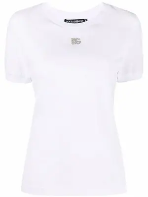 Dolce & Gabbana Logo-plaque T-shirt - White