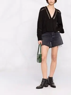 IRO PARIS V-neck Long-sleeve Top