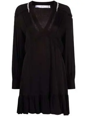 IRO PARIS Lace-panel Shift Dress