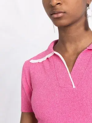 Jacquemus Open-back Knitted Polo Top