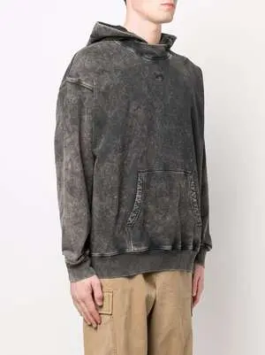 DIESEL® Acid-wash Pullover Hoodie
