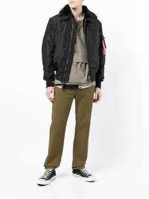 Alpha Industries Logo-patch Zip-up Jacket