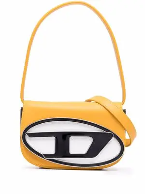 DIESEL® 1dr Leather Shoulder Bag - Yellow