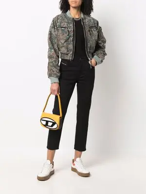 DIESEL® 1dr Leather Shoulder Bag - Yellow