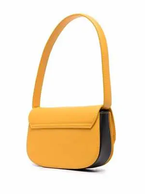 DIESEL® 1dr Leather Shoulder Bag - Yellow