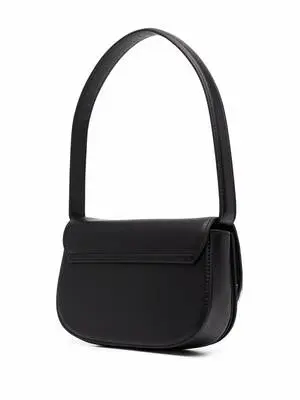 DIESEL® 1dr Leather Shoulder Bag - Black