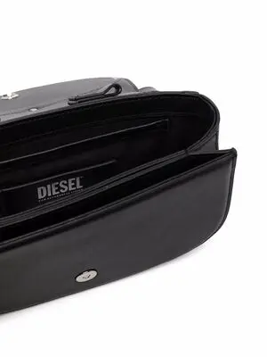 DIESEL® 1dr Leather Shoulder Bag - Black