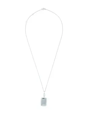 Monica Rich Kosann Slim Dee Rectangle Locket Necklace - Silver