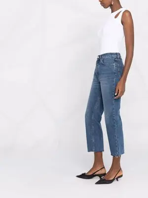 TOTEME Cropped Straight-leg Jeans