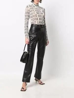 Helmut Lang All-over Logo Print Top