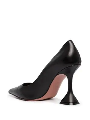Amina Muaddi Sculpted Heel Pumps
