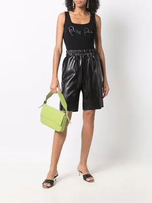Philipp Plein Rhinestone-logo Tank Top - Black