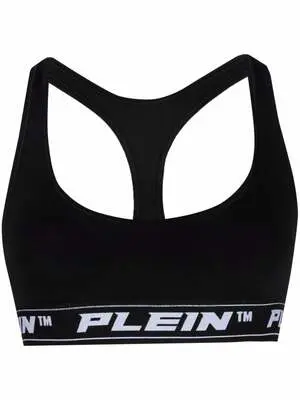Philipp Plein Logo-underwear Bra - Black