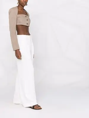 Philosophy Di Lorenzo Serafini Cut-out Cropped Jacket