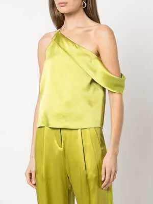 Michelle Mason Draped Cowl Asymmetrical Top