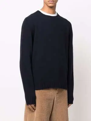 Palm Angels Intarsia-knit Logo Long-sleeve Jumper