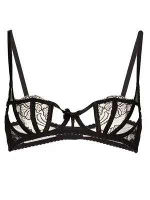 Agent Provocateur Rozlyn Lace-embroidered Bra - Black