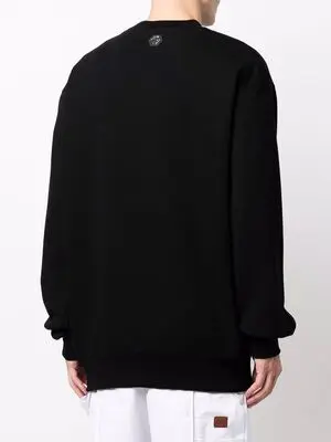 Philipp Plein Logo-print Long-sleeve Sweatshirt - Black