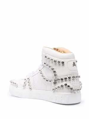 Philipp Plein Crystal-studded High-top Sneakers
