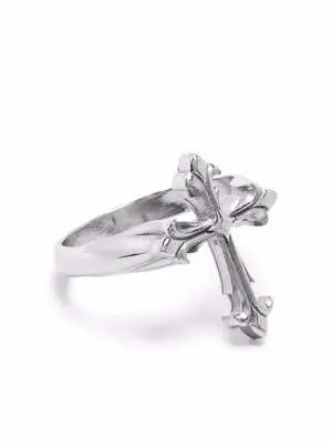 Emanuele Bicocchi Fleury Cross Ring - Silver