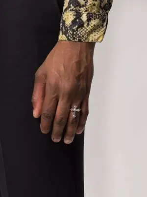 Emanuele Bicocchi Fleury Cross Ring - Silver