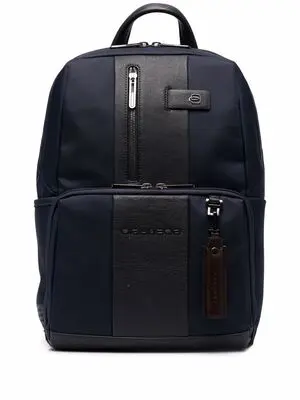 PIQUADRO Panelled Backpack - Blue