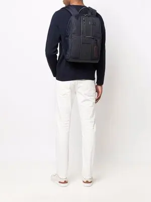PIQUADRO Panelled Backpack - Blue