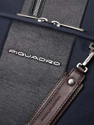 PIQUADRO Panelled Backpack - Blue