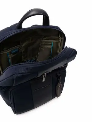 PIQUADRO Panelled Backpack - Blue