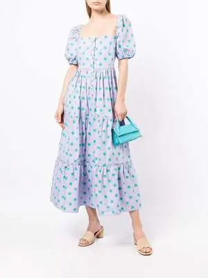 Pitusa Play Praire Polka Dot Dress - Purple