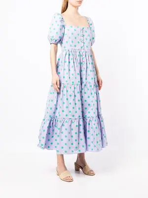 Pitusa Play Praire Polka Dot Dress - Purple