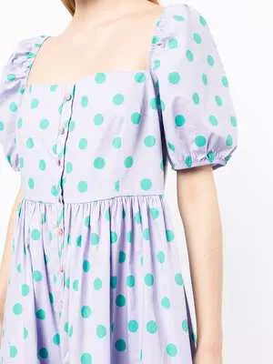 Pitusa Play Praire Polka Dot Dress - Purple