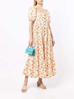 Pitusa Play Prairie Papaya-print Dress