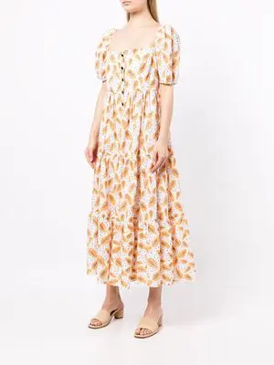 Pitusa Play Prairie Papaya-print Dress