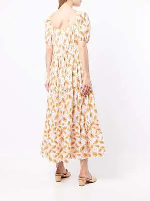 Pitusa Play Prairie Papaya-print Dress