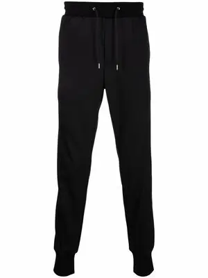 Paul Smith Side-stripe Tapered Track Pants - Black
