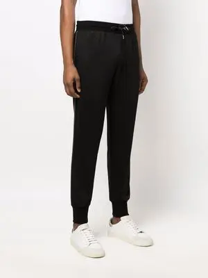 Paul Smith Side-stripe Tapered Track Pants - Black