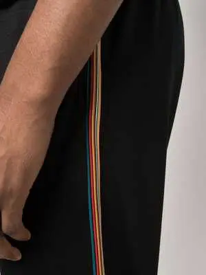 Paul Smith Side-stripe Tapered Track Pants - Black