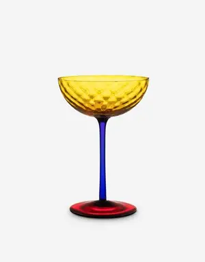 Dolce & Gabbana Hand-blown Murano Champagne Glass - Multicolor