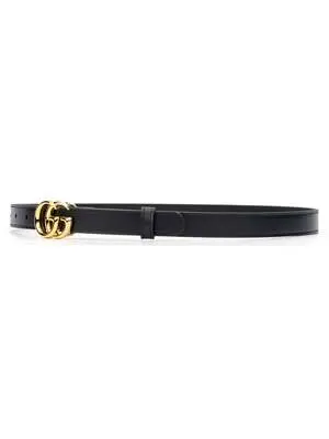 Gucci Gg Marmont Thin Belt Shiny Gold Hardware