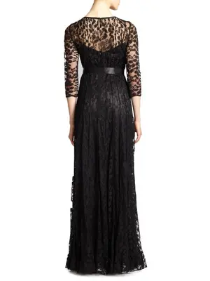 Rickie Freeman For Teri Jon Lace Pintuck Gown